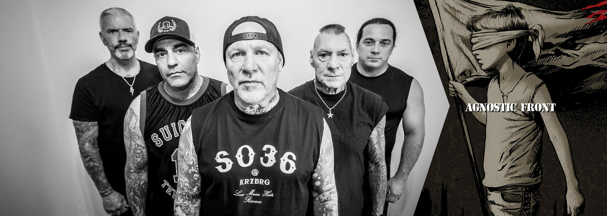 Agnostic Front merch available online in the Nuclear Blast shop