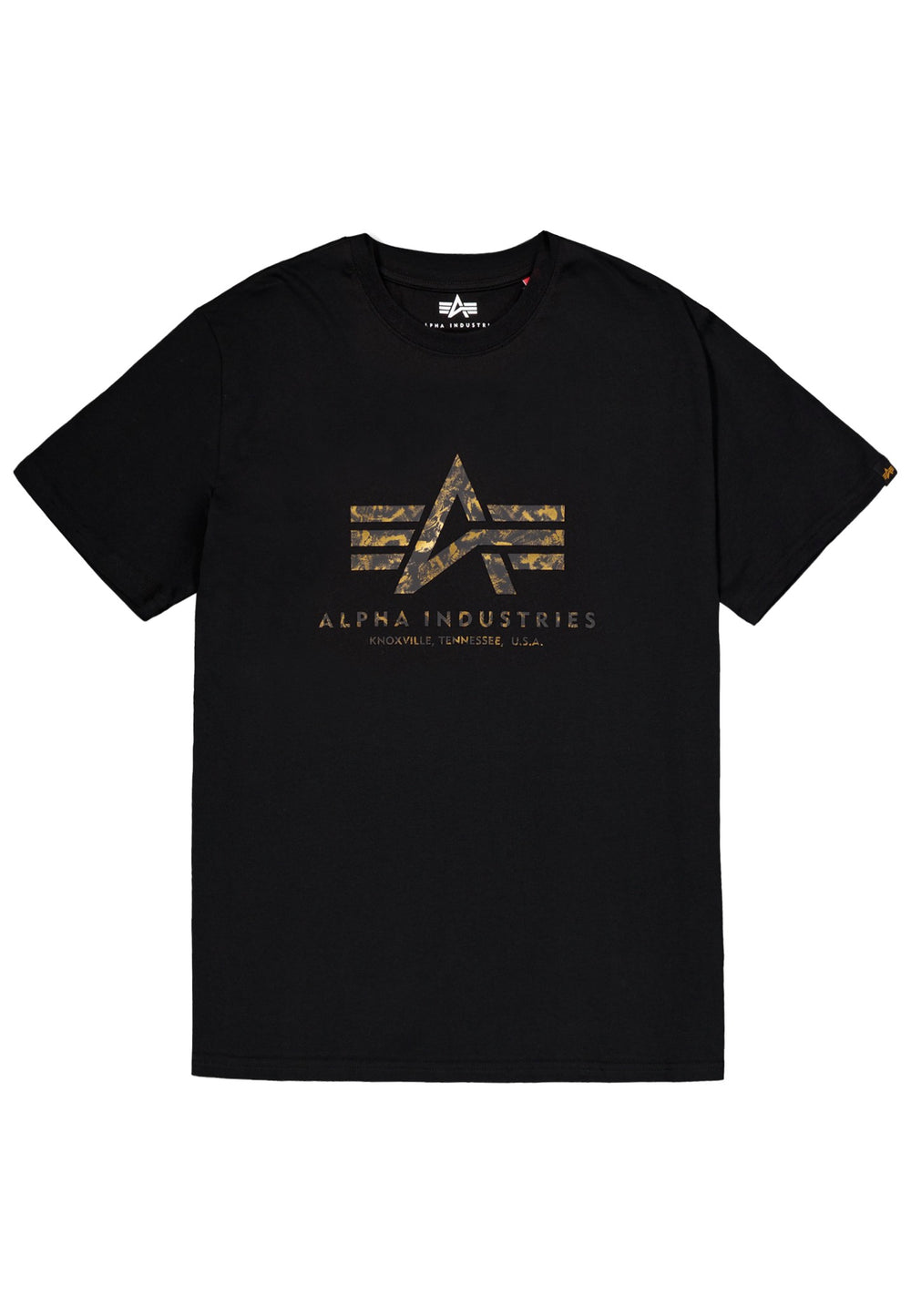 Alpha Industries - Basic Big Logo Effect Print Black - T-Shirt ...