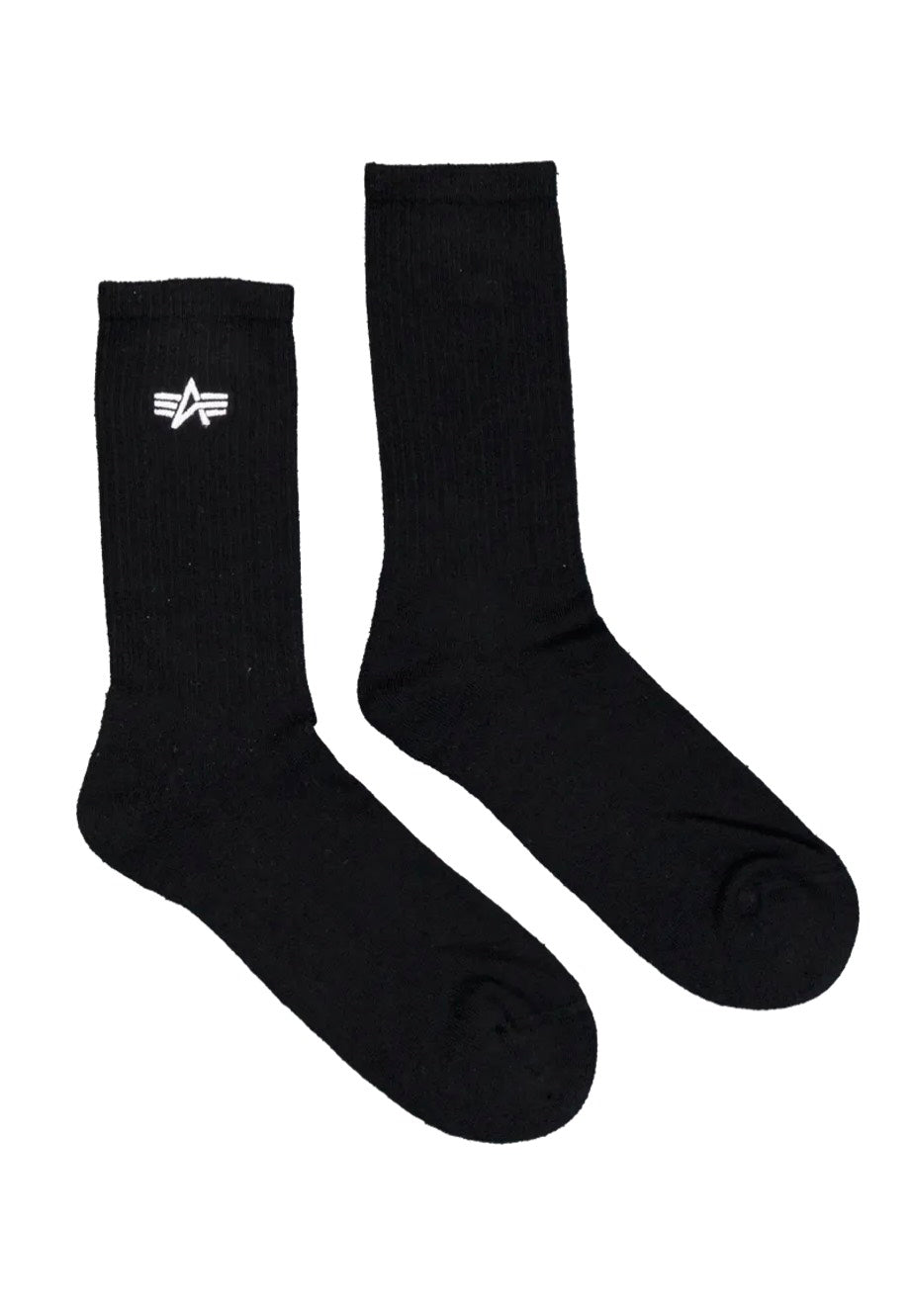 Alpha Industries - Basic Pack Of 3 Black - Socks | Nuclear Blast