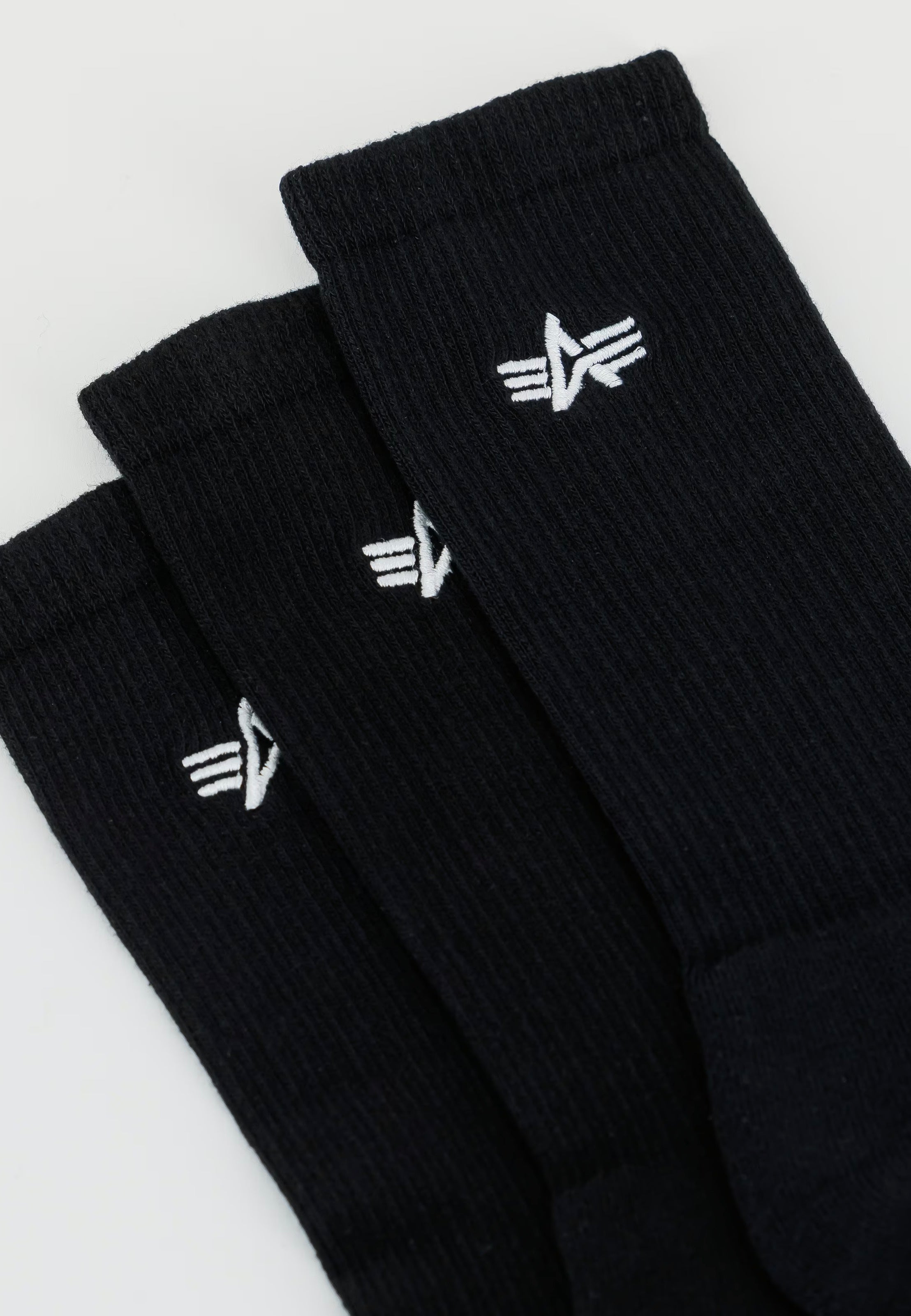 Alpha Industries - Basic Pack Of 3 Black - Socks | Nuclear Blast