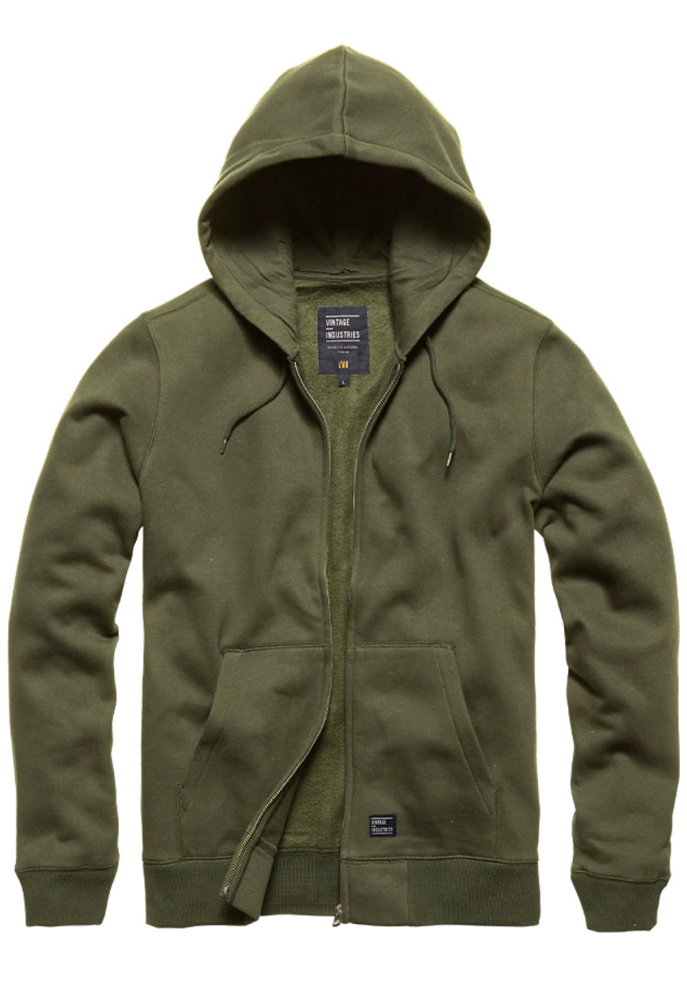 Vintage Industries - Redstone Hooded Bright Olive - Zipper | Nuclear Blast