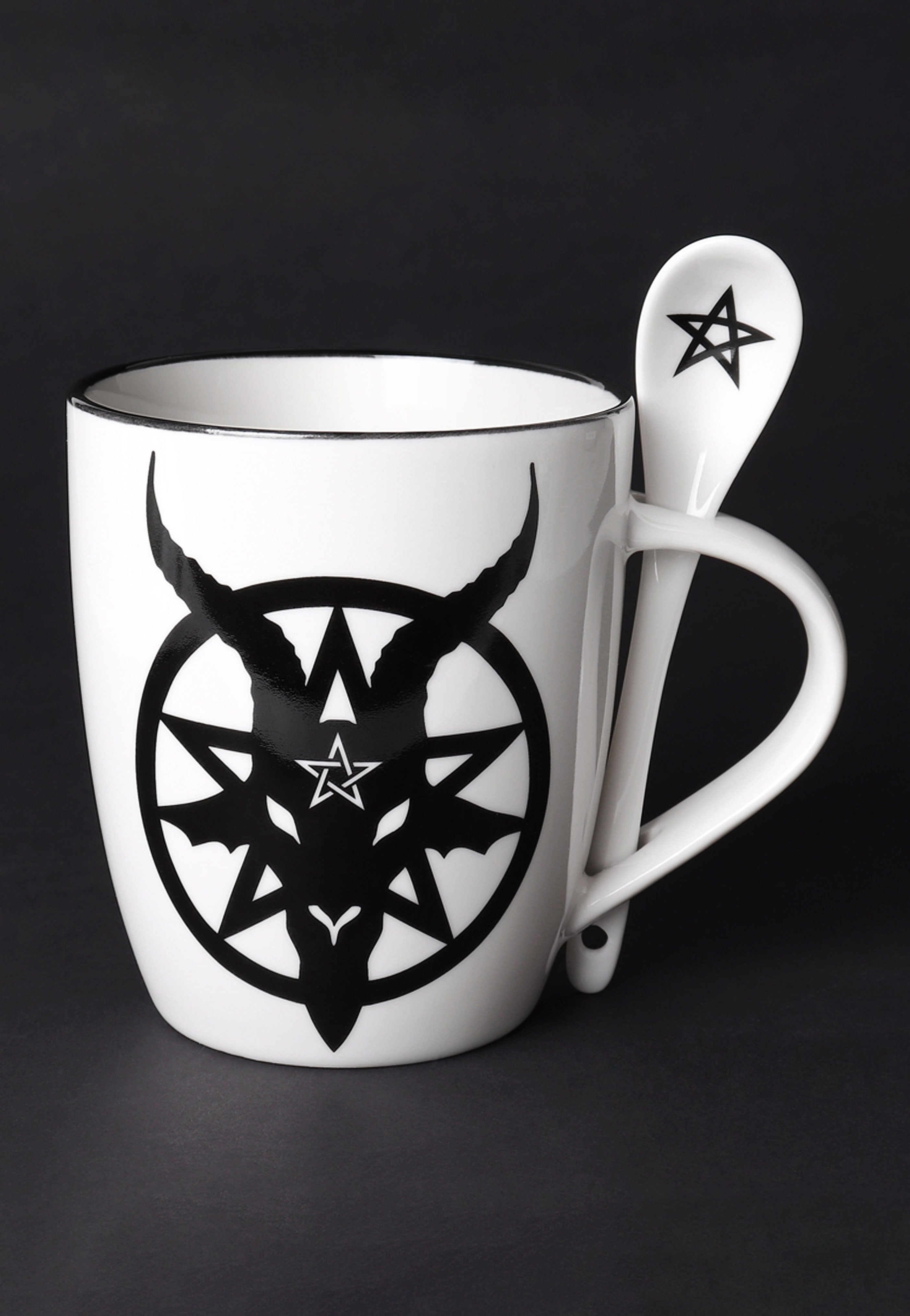 Alchemy England - Baphomet White/Black - Mug | Nuclear Blast