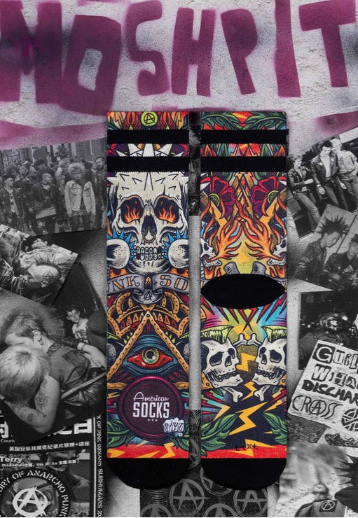American Socks - Moshpit Mid High Multi - Socks | Nuclear Blast
