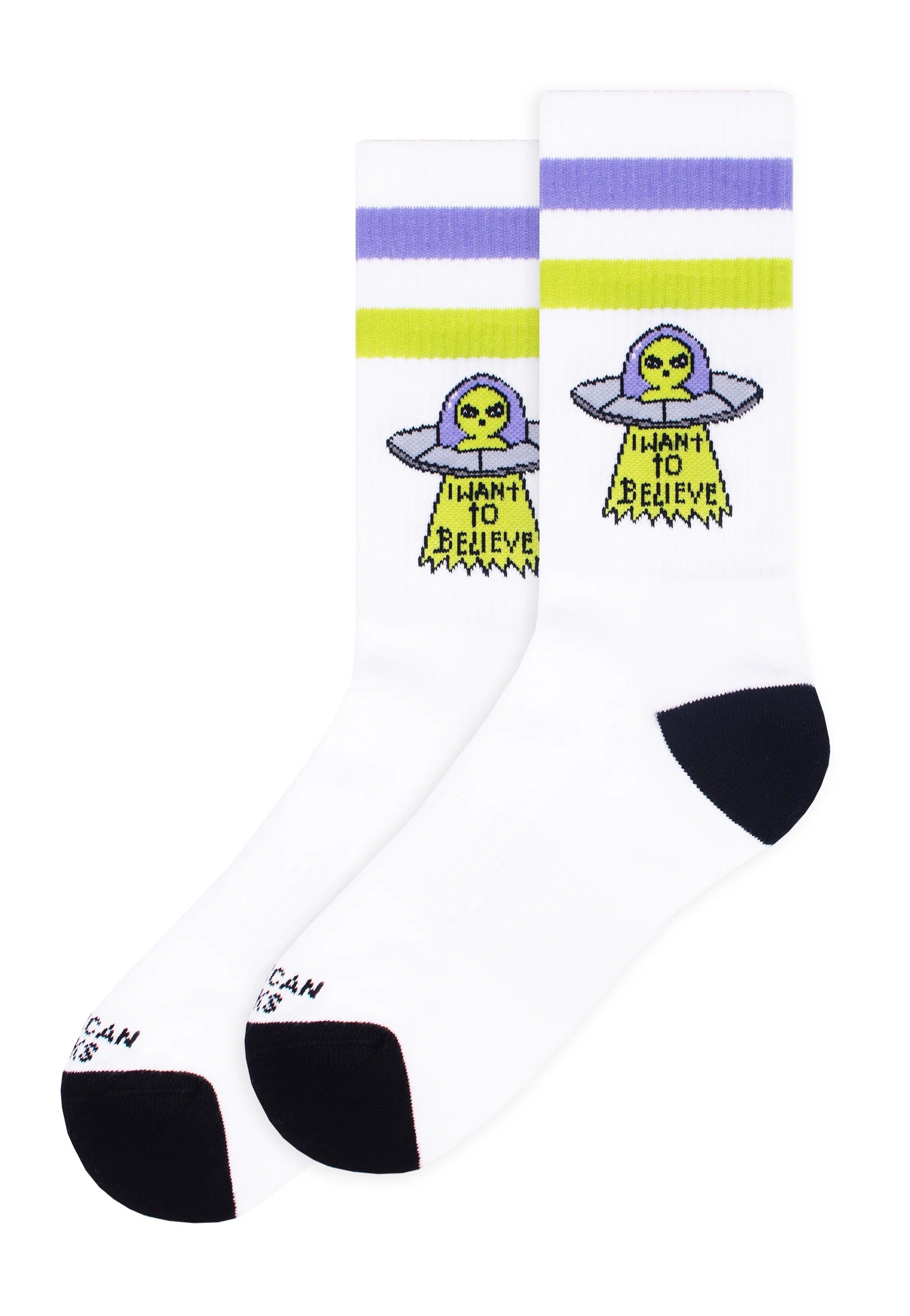 American Socks - Believe Mid High White - Socks | Nuclear Blast