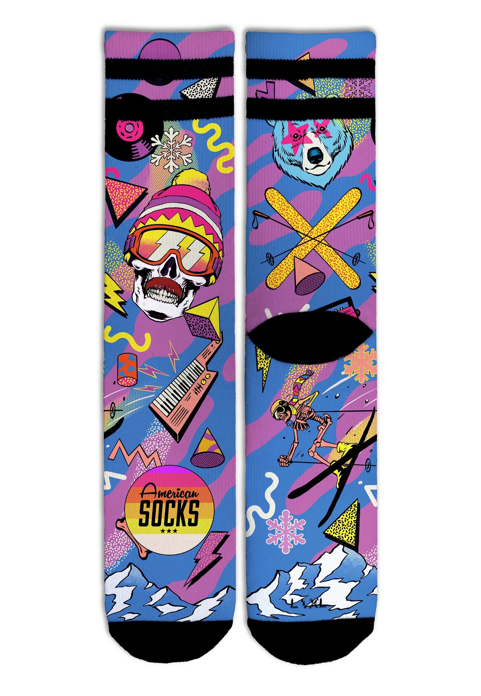 American Socks - Retro Blizzard Mid High Pink - Socks | Nuclear Blast