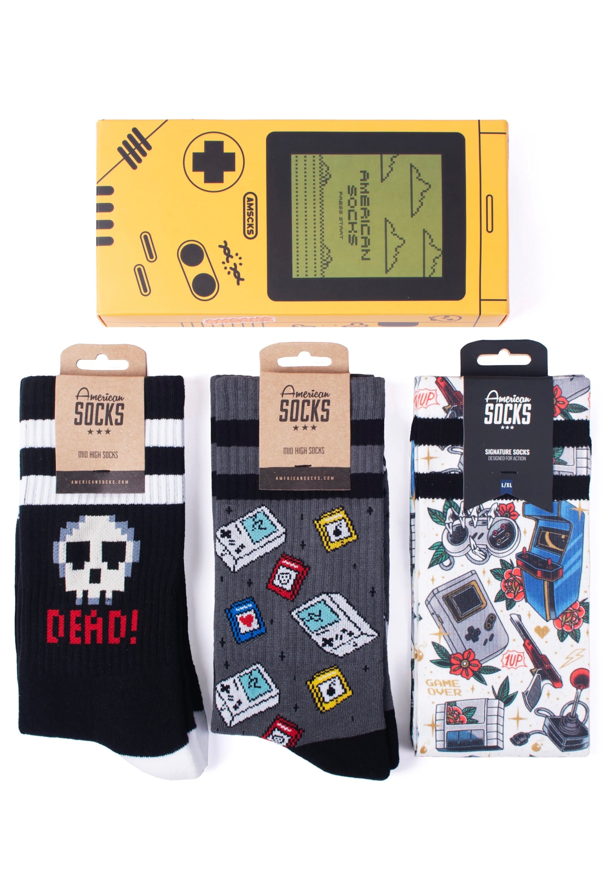 American Socks - Gamer Box Yellow - Giftbox | Nuclear Blast