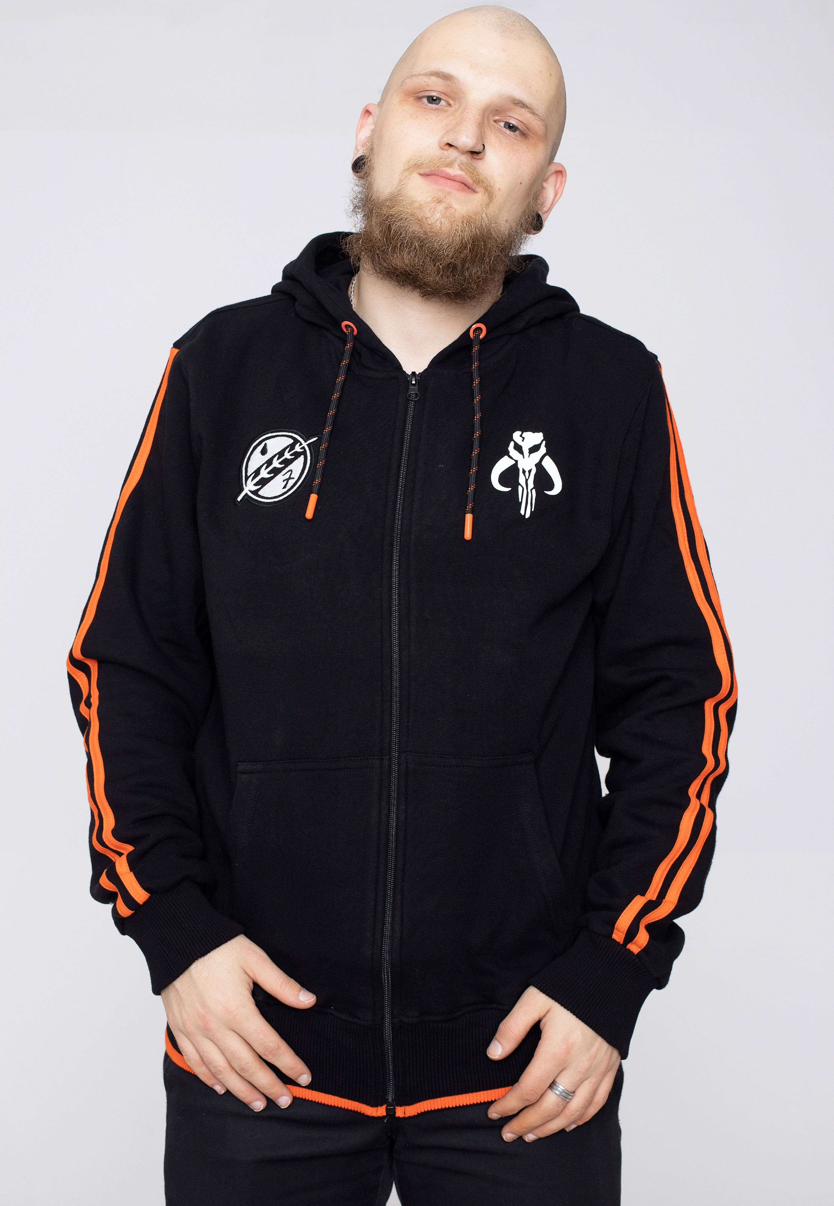 Boba Fett - Stripe Backprint - Zipper | Nuclear Blast