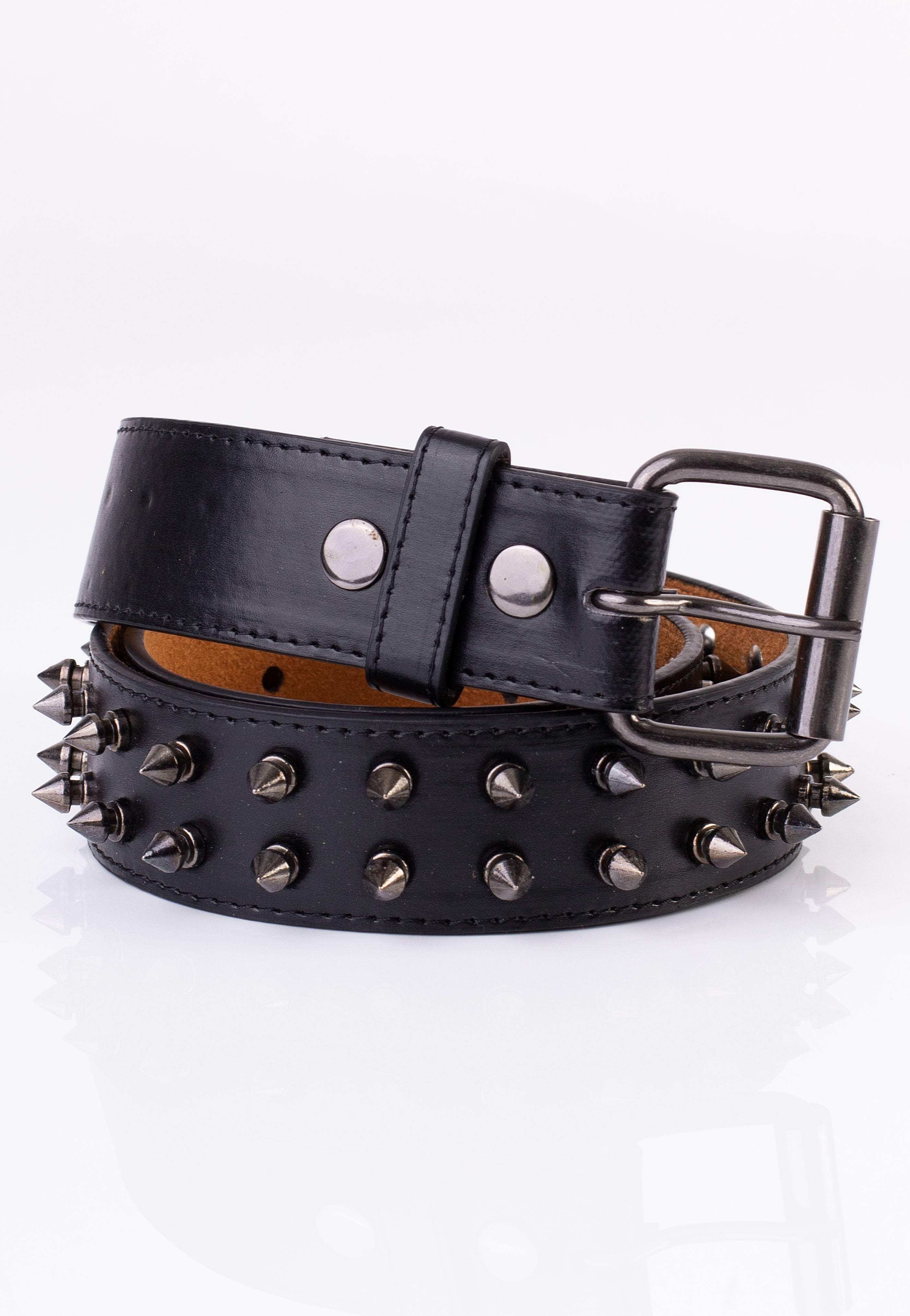 Bullet69 - 2 Row Black Spike Studded - Belt | Nuclear Blast