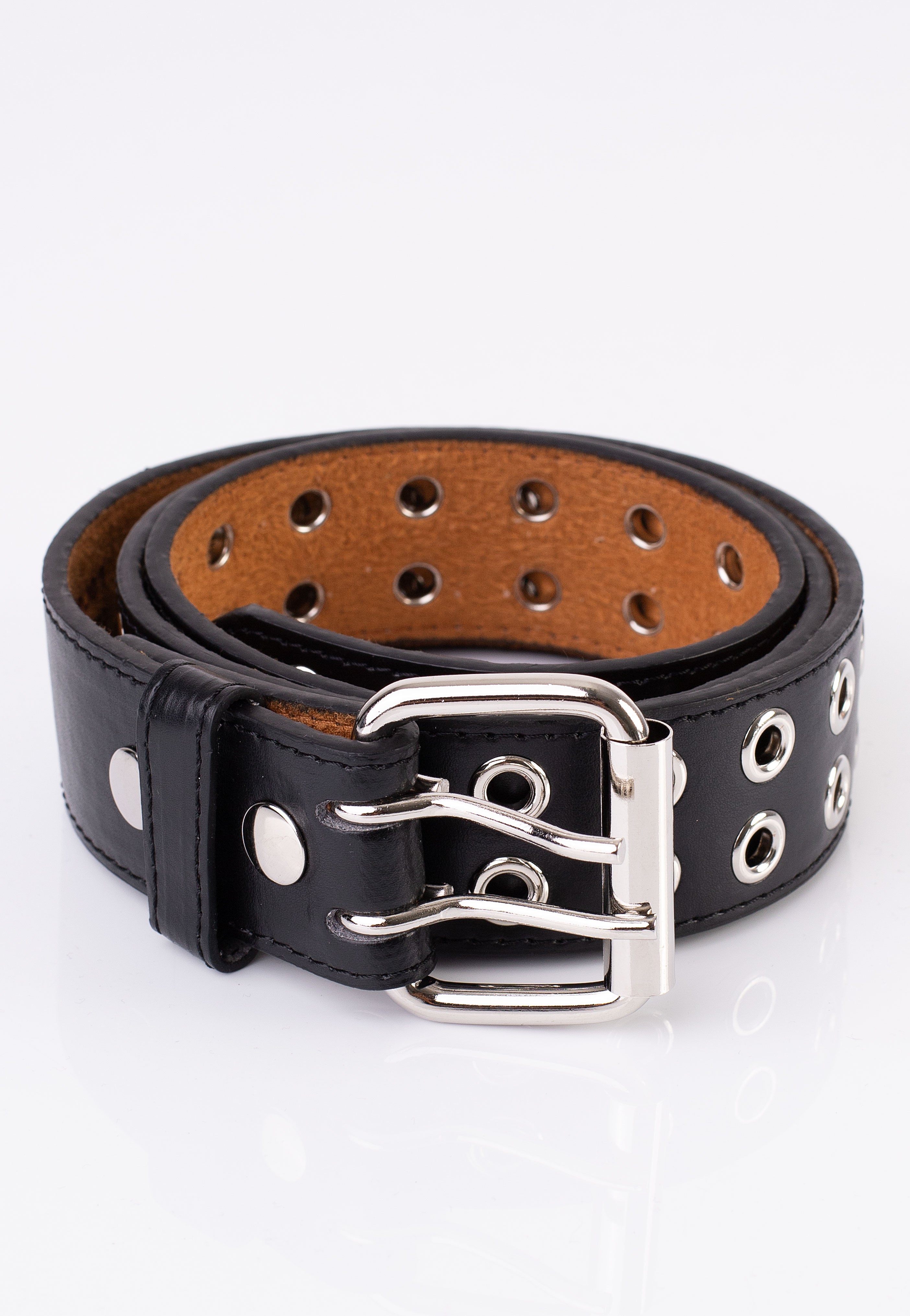 Bullet69 - 2 Row Double Prong Eyelet Studded - Cinturón | Nuclear Blast