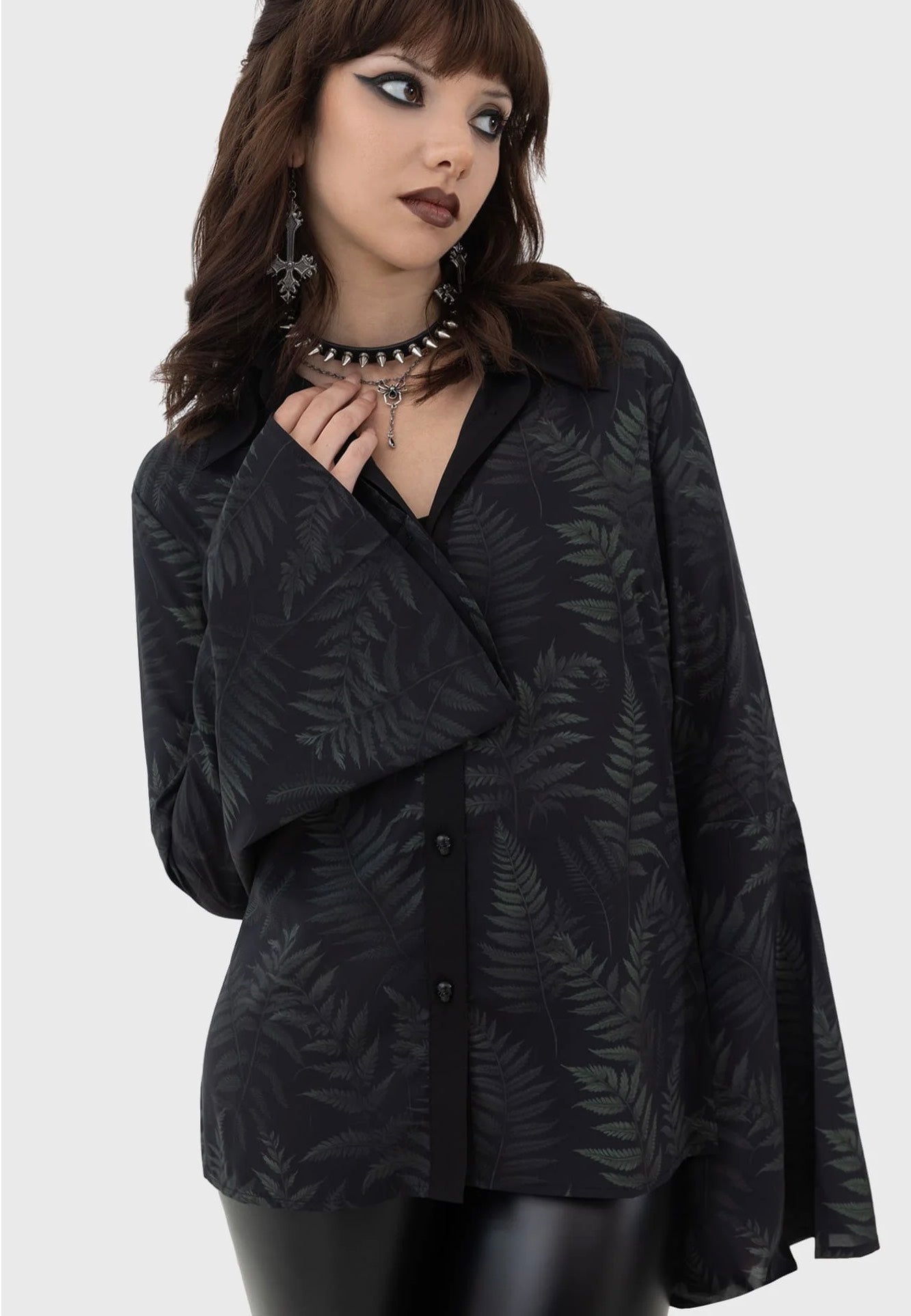 Killstar - Equinoxx Shirt Black/Green - Blouse | Nuclear Blast