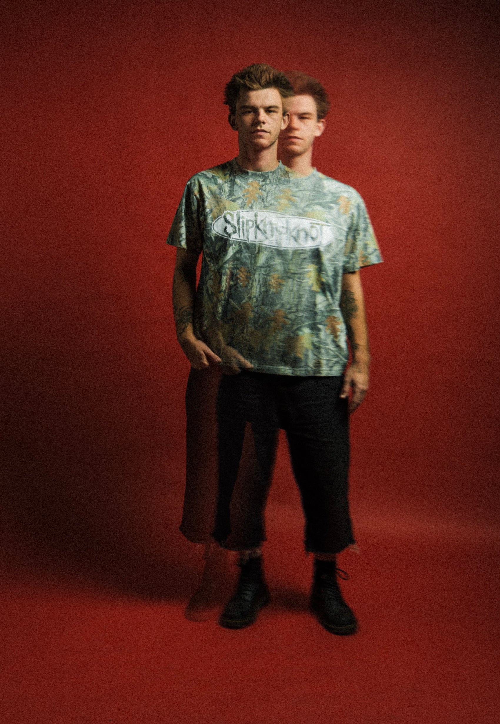 Welcome x Slipknot - Oval Logo Boxy Camo - T-Shirt | Nuclear Blast