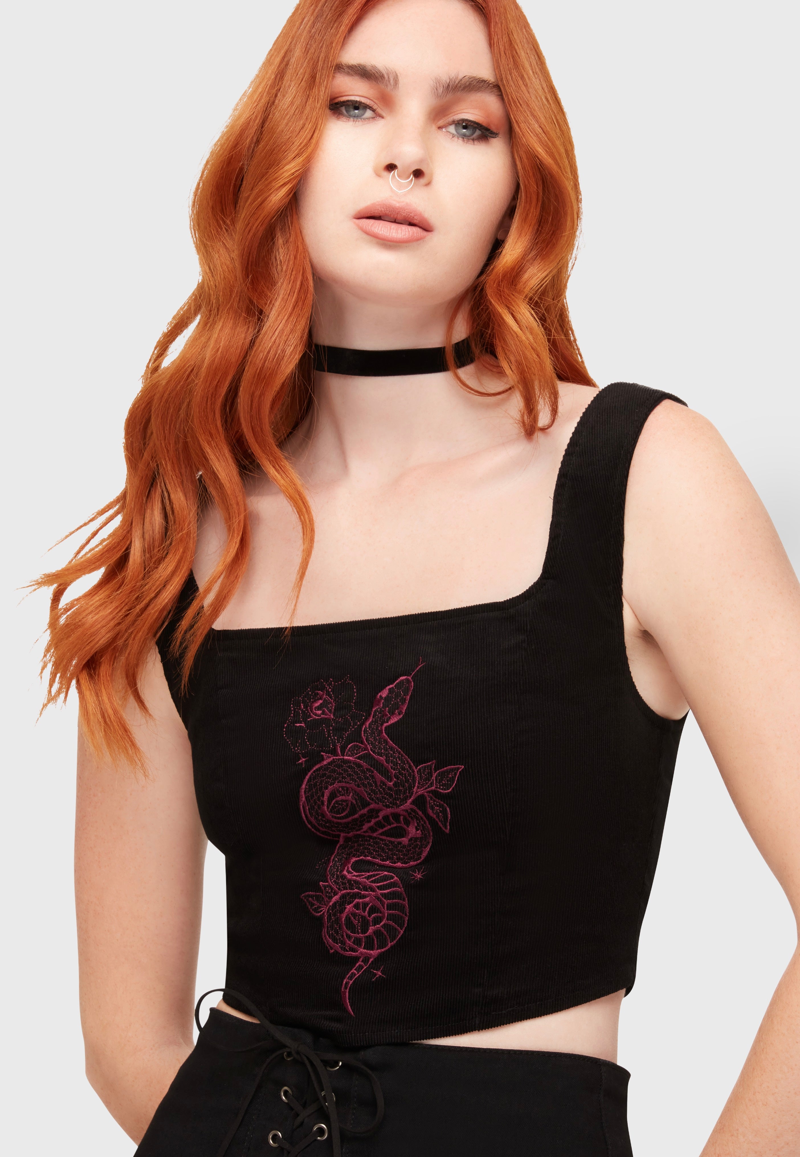 Killstar - Snakeheart Black/Purple - Corset | Nuclear Blast