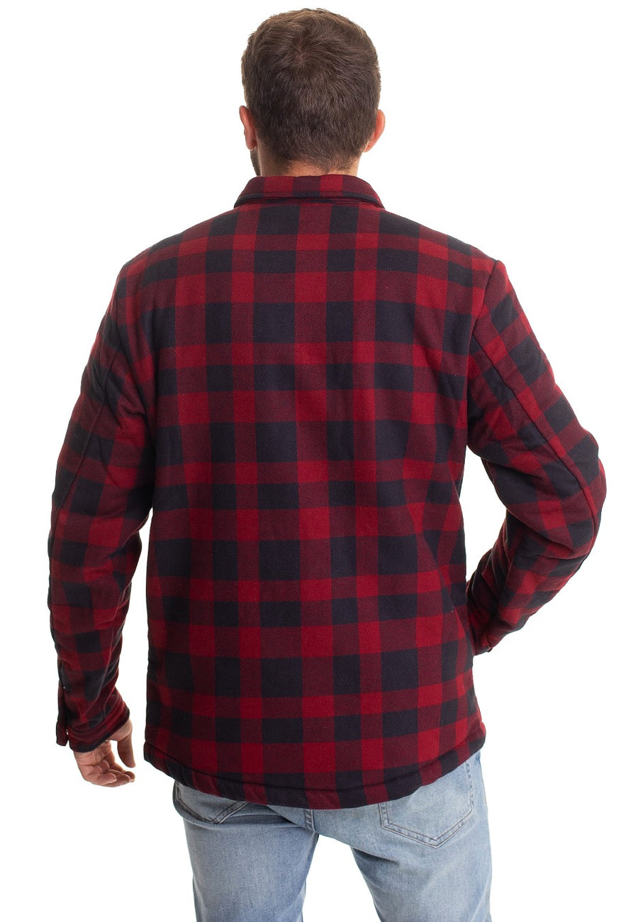 Vintage Industries - Craft Heavyweight Sherpa Red Check - Jacket ...